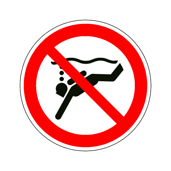 P051 – Plongée autonome interdite – Signs
